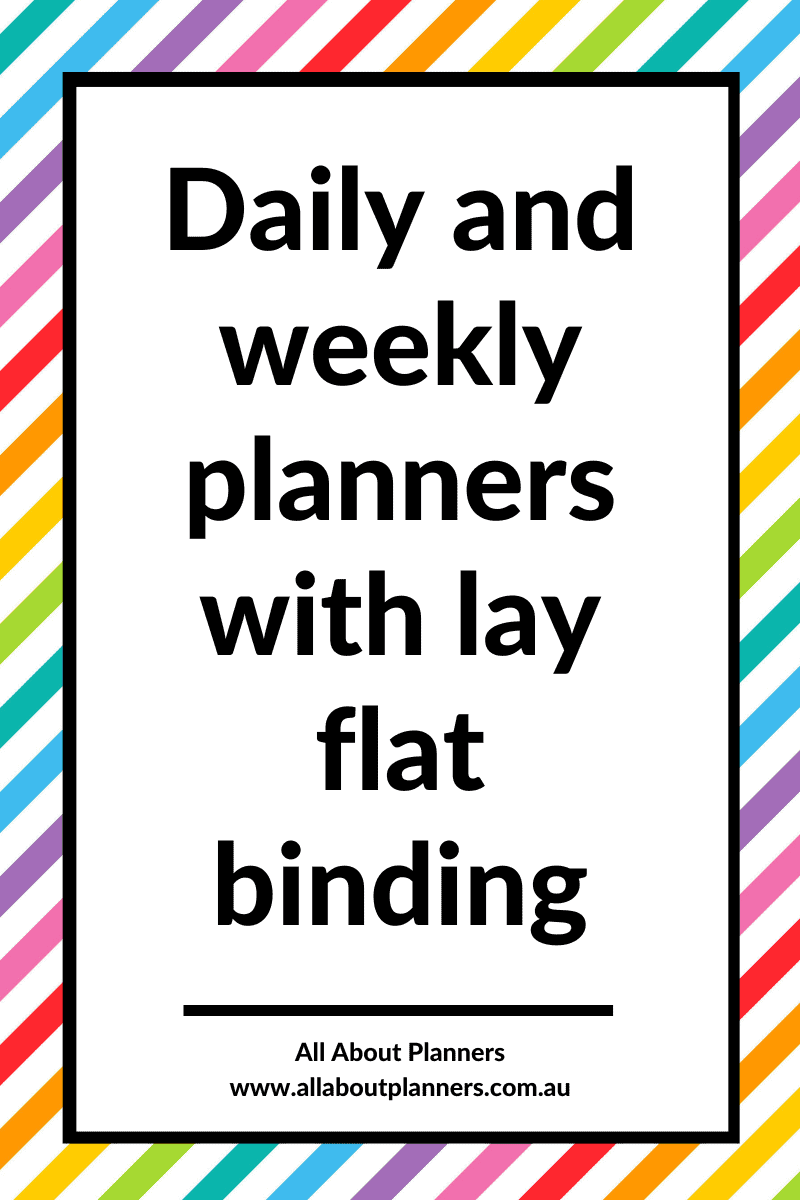 Daily and Weekly Planners with lay flat binding – All About Planners