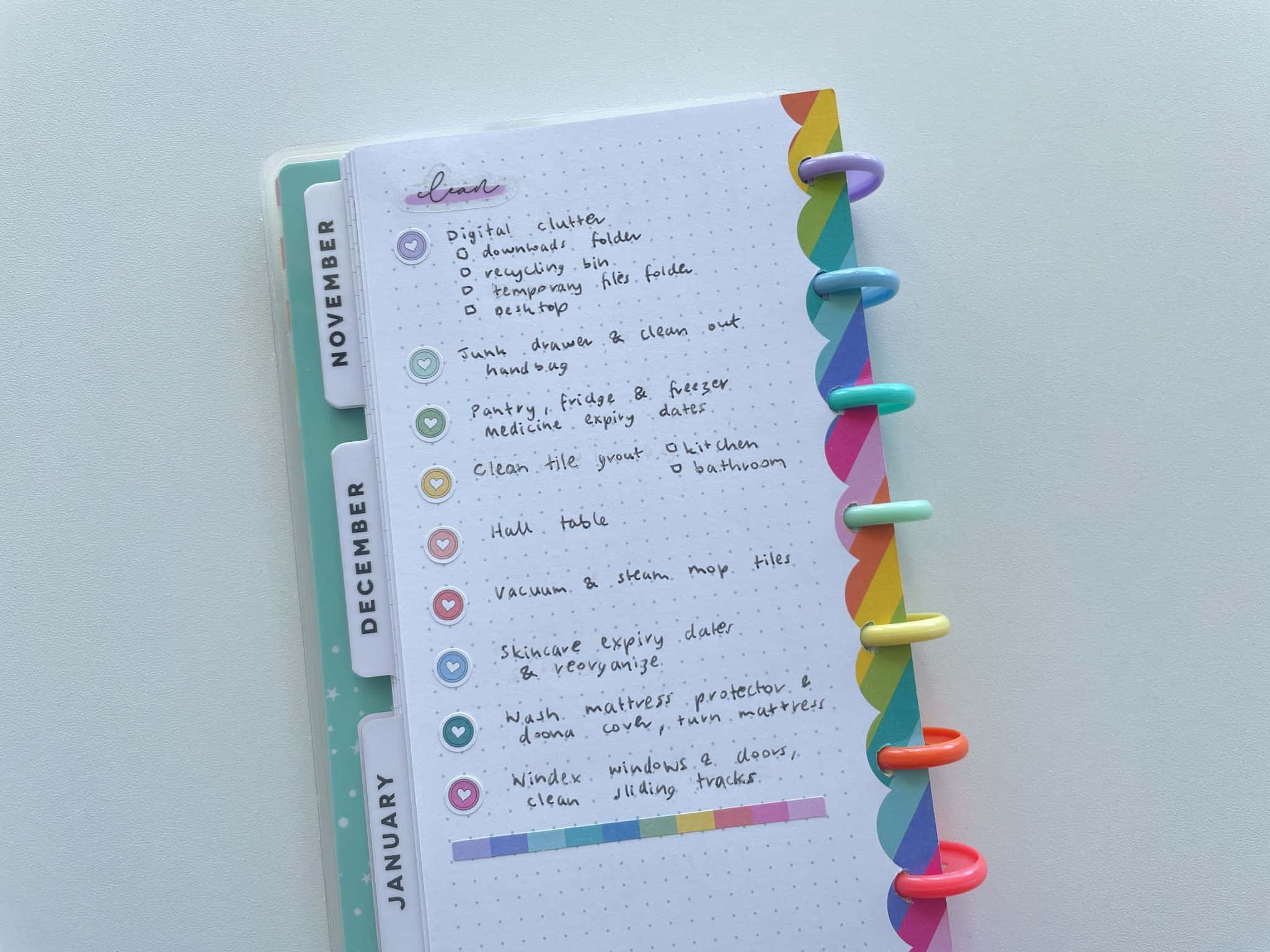 50 Cleaning task reminders to add to your planner – All About Planners