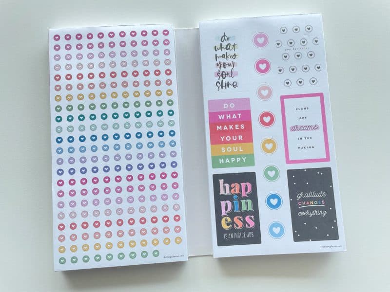 Rainbow weekly spread with Happy Planner Half Sheet Inserts & Fun ...
