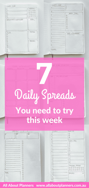7 Bullet journal daily spreads to try this week – All About Planners
