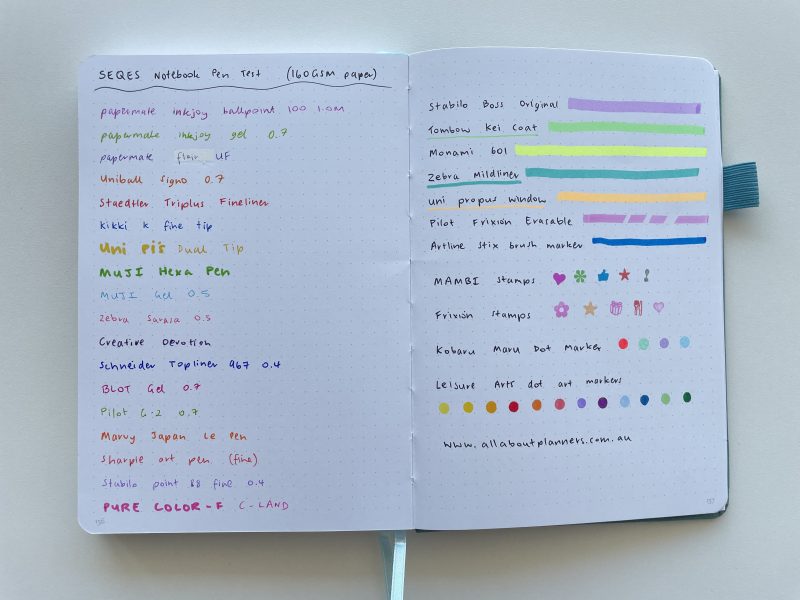 SeQes dot grid notebook review (160GSM thick paper) – All About Planners