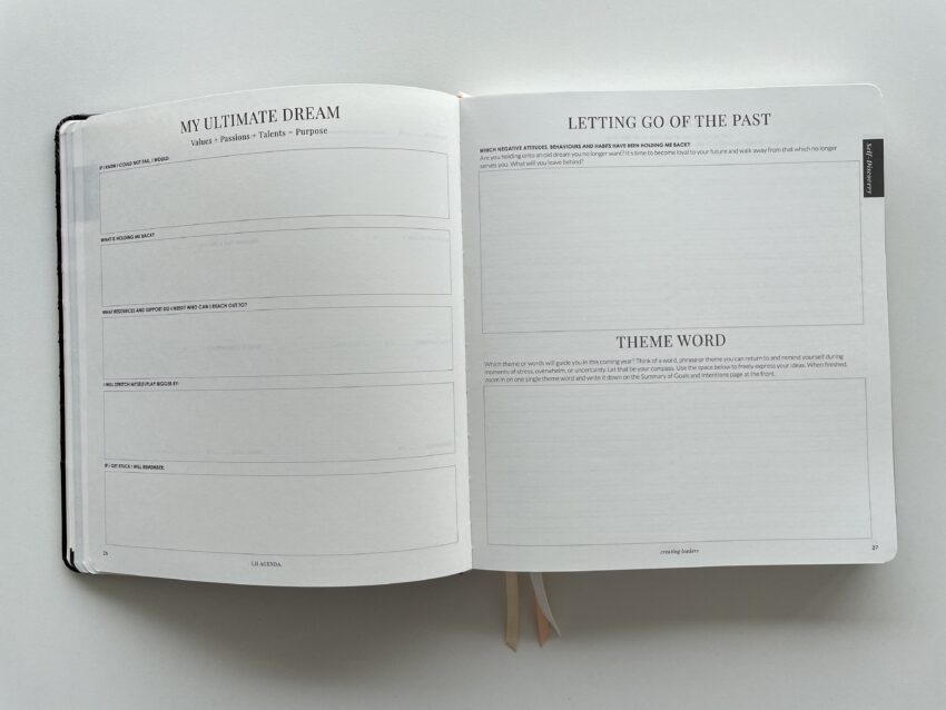 LH Agenda Planner Review (Goal Planner with horizontal plus notes ...