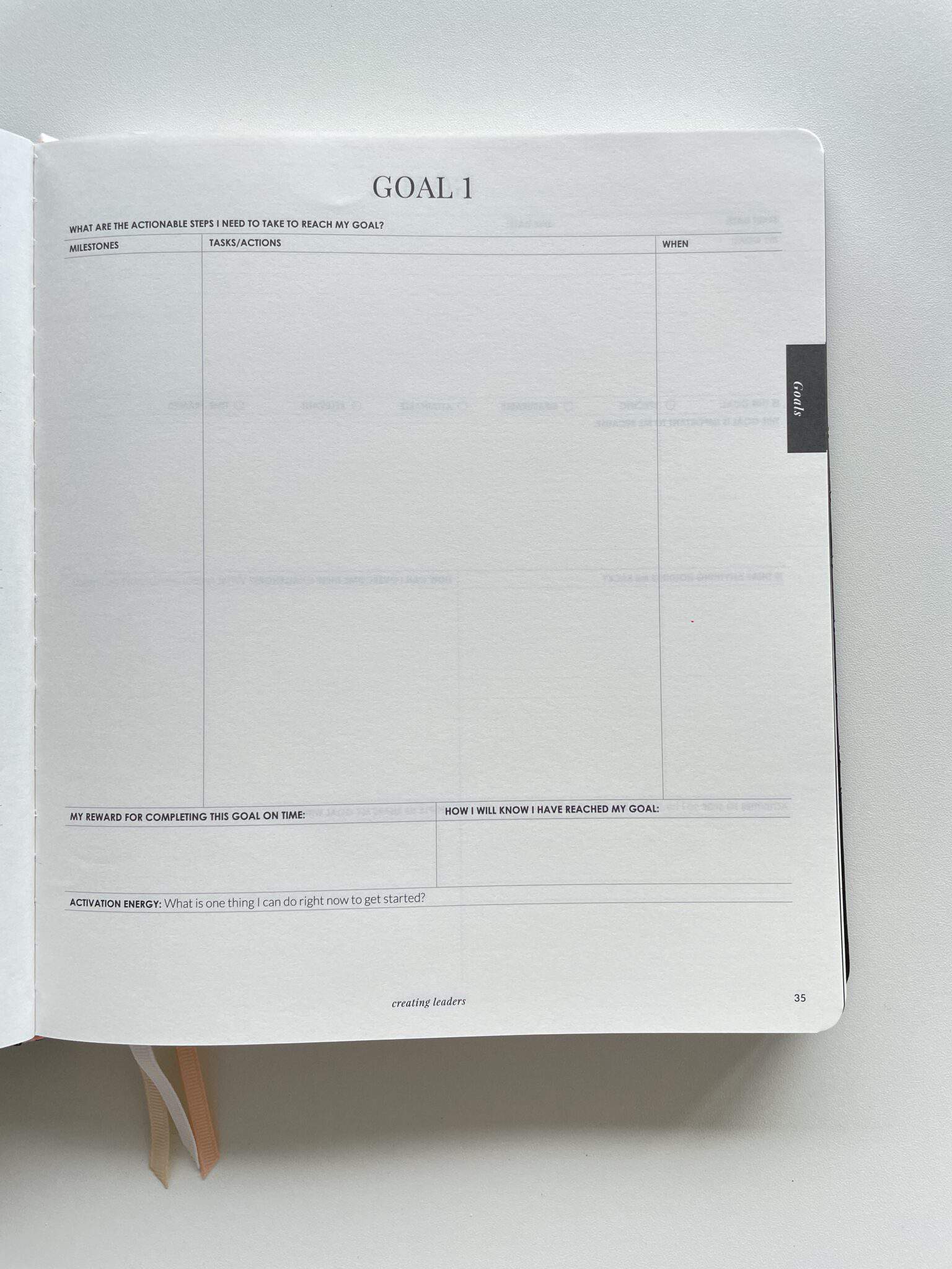 LH Agenda Planner Review (Goal Planner with horizontal plus notes ...