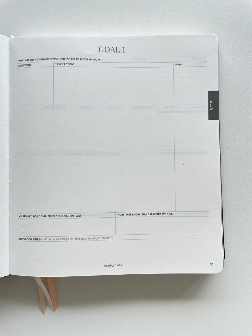 LH Agenda Planner Review (Goal Planner with horizontal plus notes ...