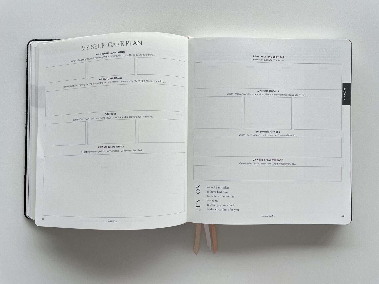LH Agenda Planner Review (Goal Planner with horizontal plus notes ...