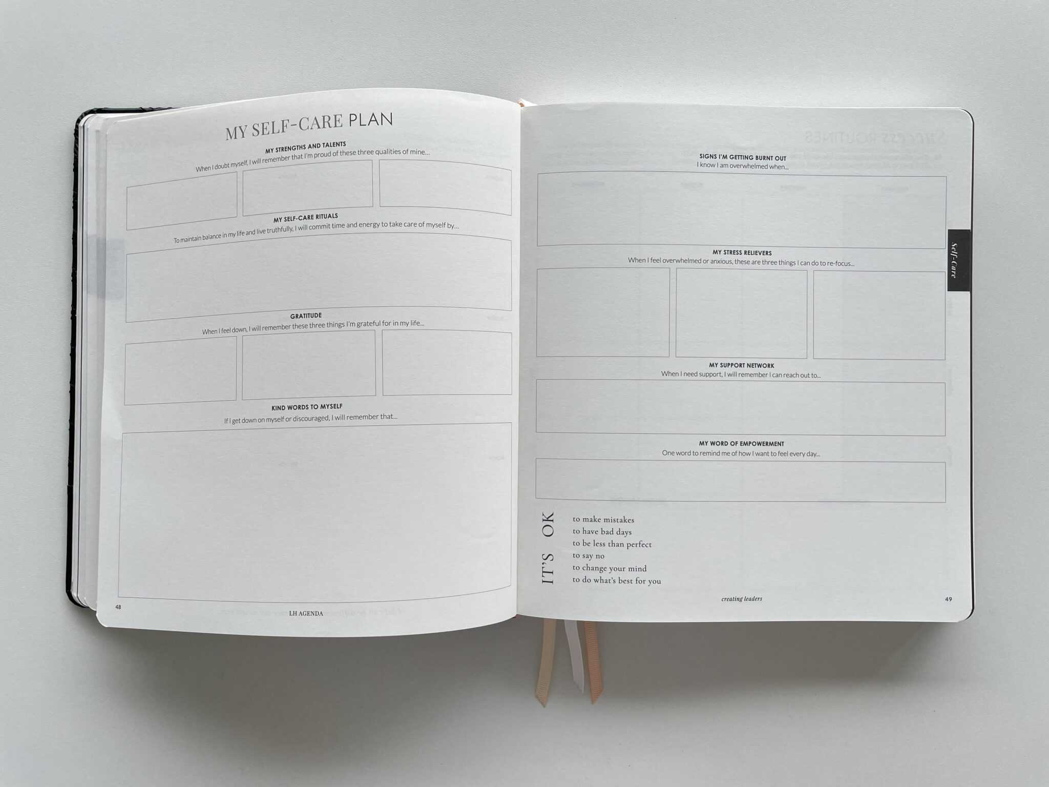 LH Agenda Planner Review (Goal Planner with horizontal plus notes ...