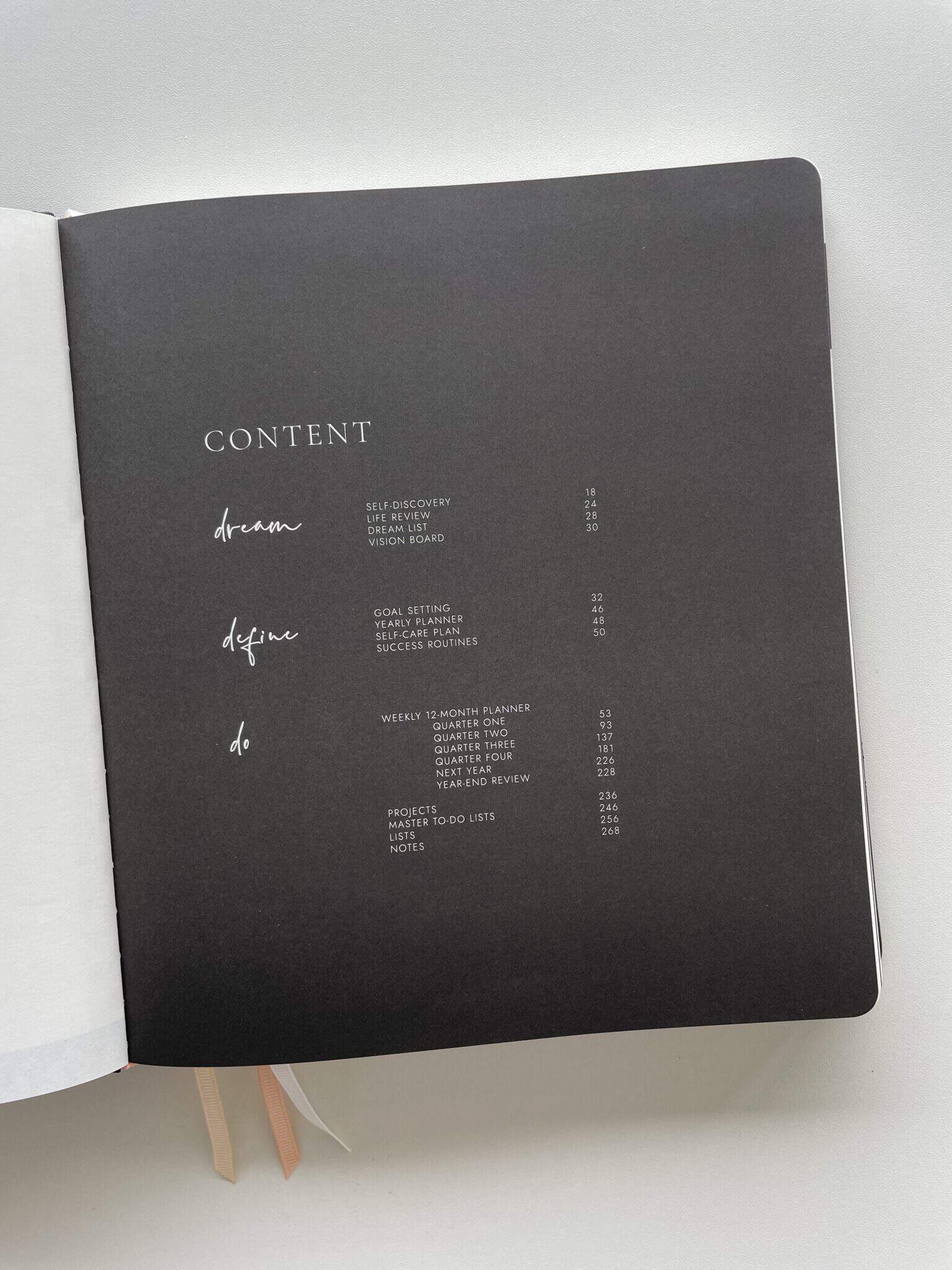LH Agenda Planner Review (Goal Planner with horizontal plus notes ...