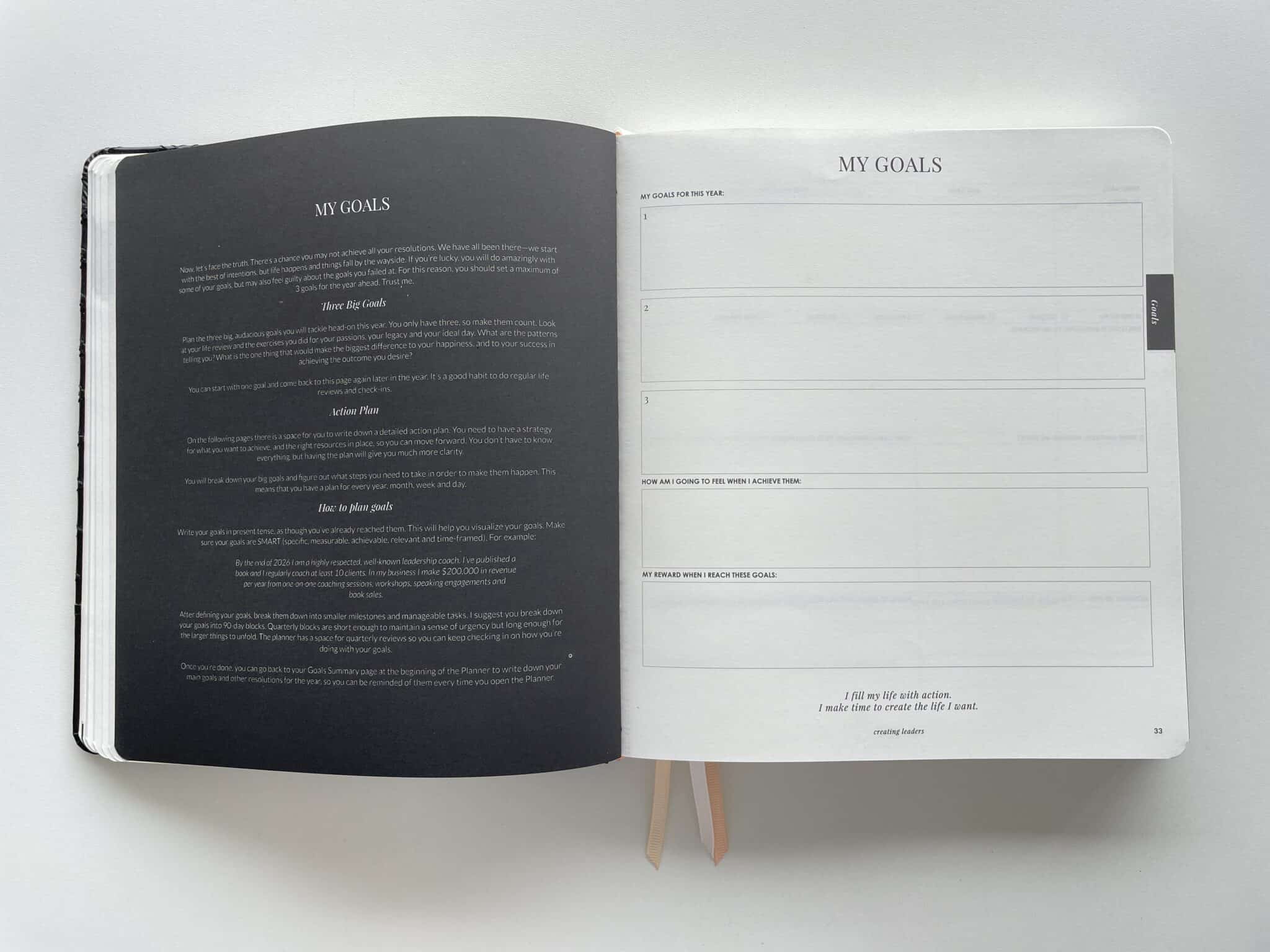 LH Agenda Planner Review (Goal Planner with horizontal plus notes ...