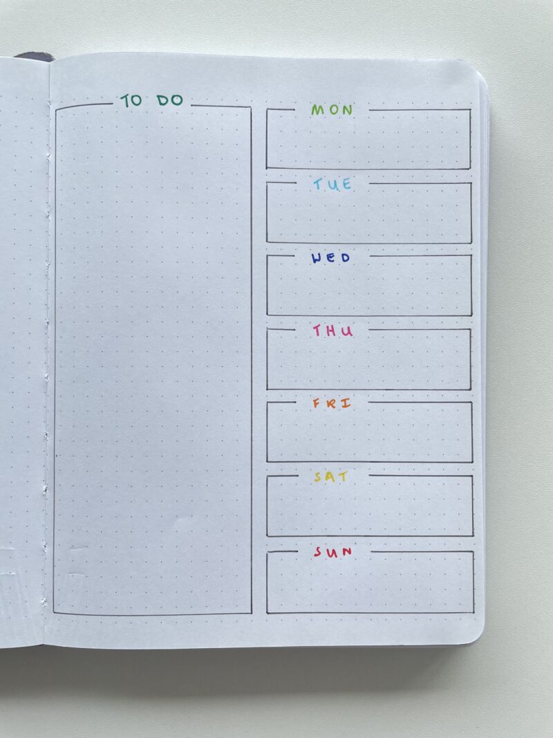 One weekly planner in 5 different styles (Bullet journal ideas) – All ...