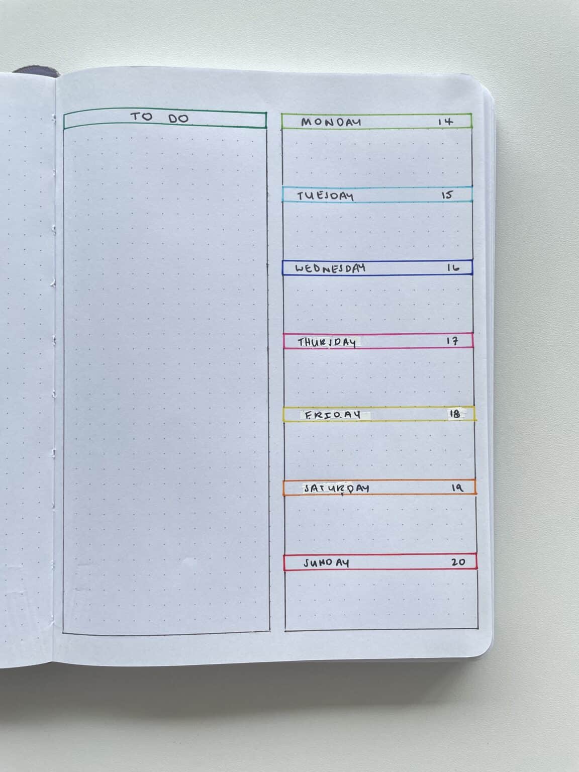 One weekly planner in 5 different styles (Bullet journal ideas) – All ...