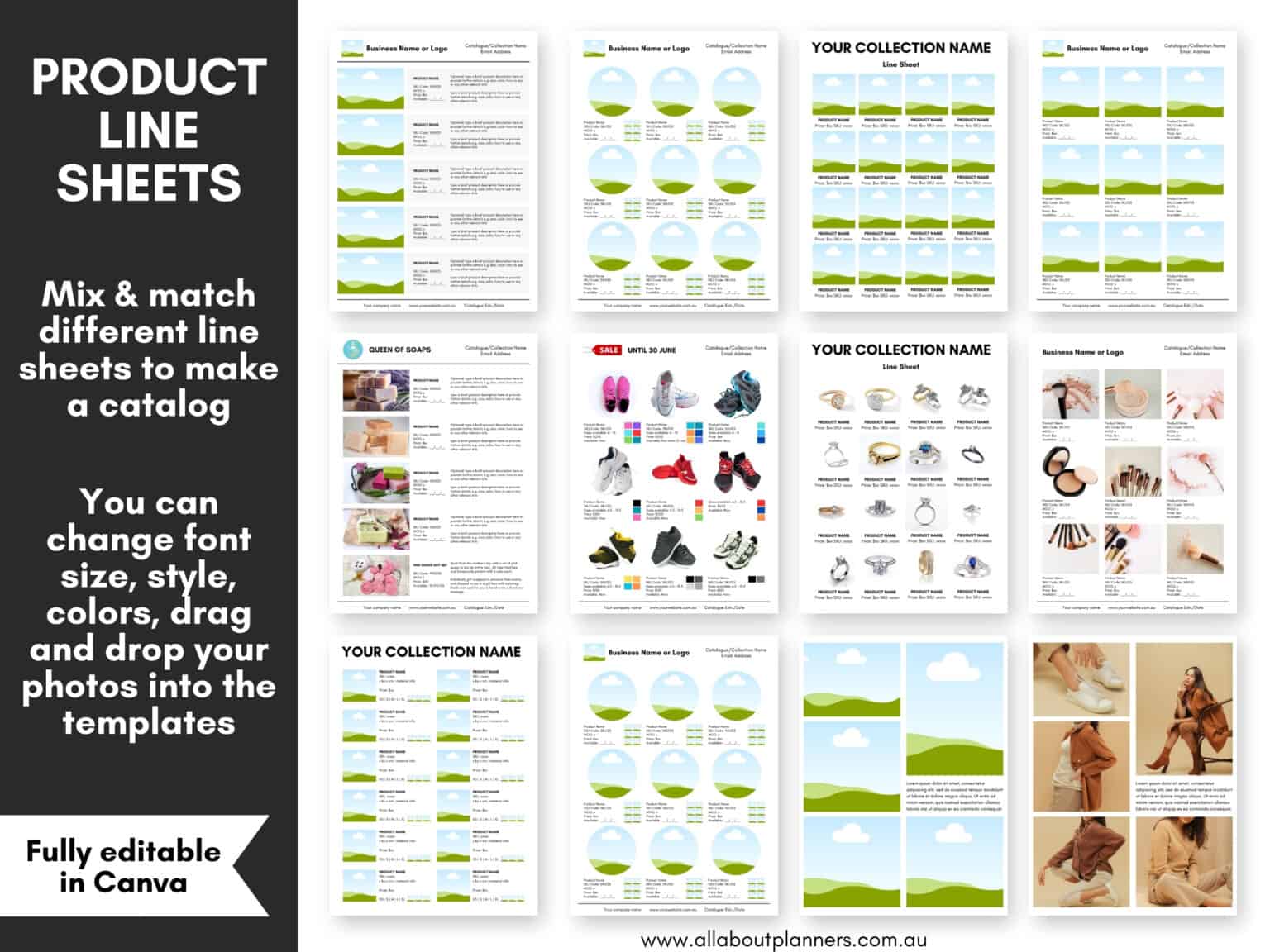 How to make a product catalog, line sheets and price list in Canva ...