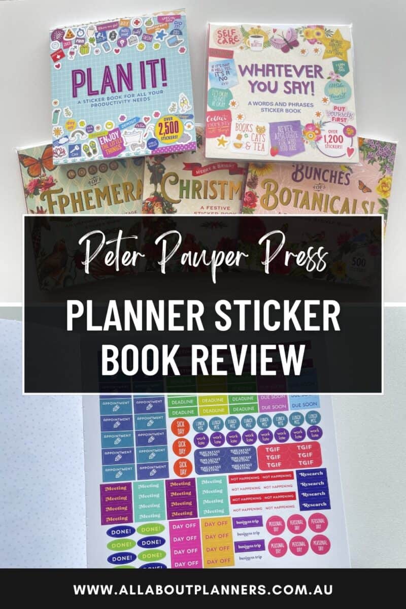 Peter Pauper Press Planner Stickers Review – All About Planners