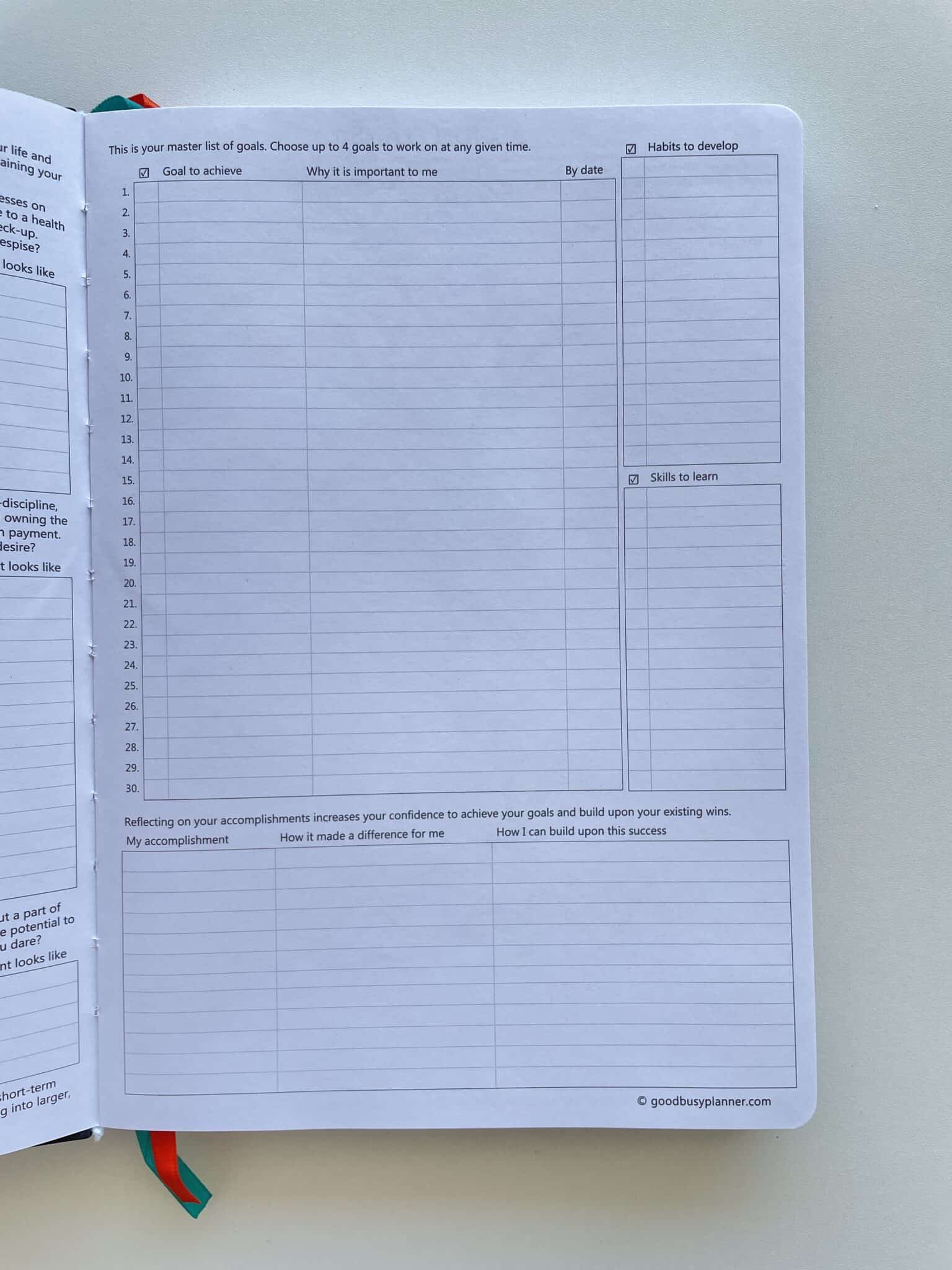 Good Busy Planner Review (Goal planner for tracking everything) – All ...