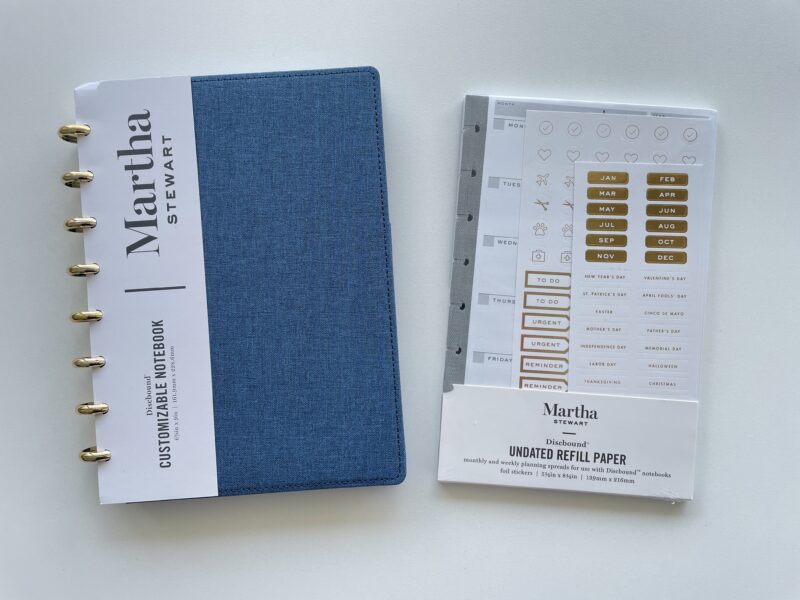 Review of the Martha Stewart Discbound notebook and planner inserts ...
