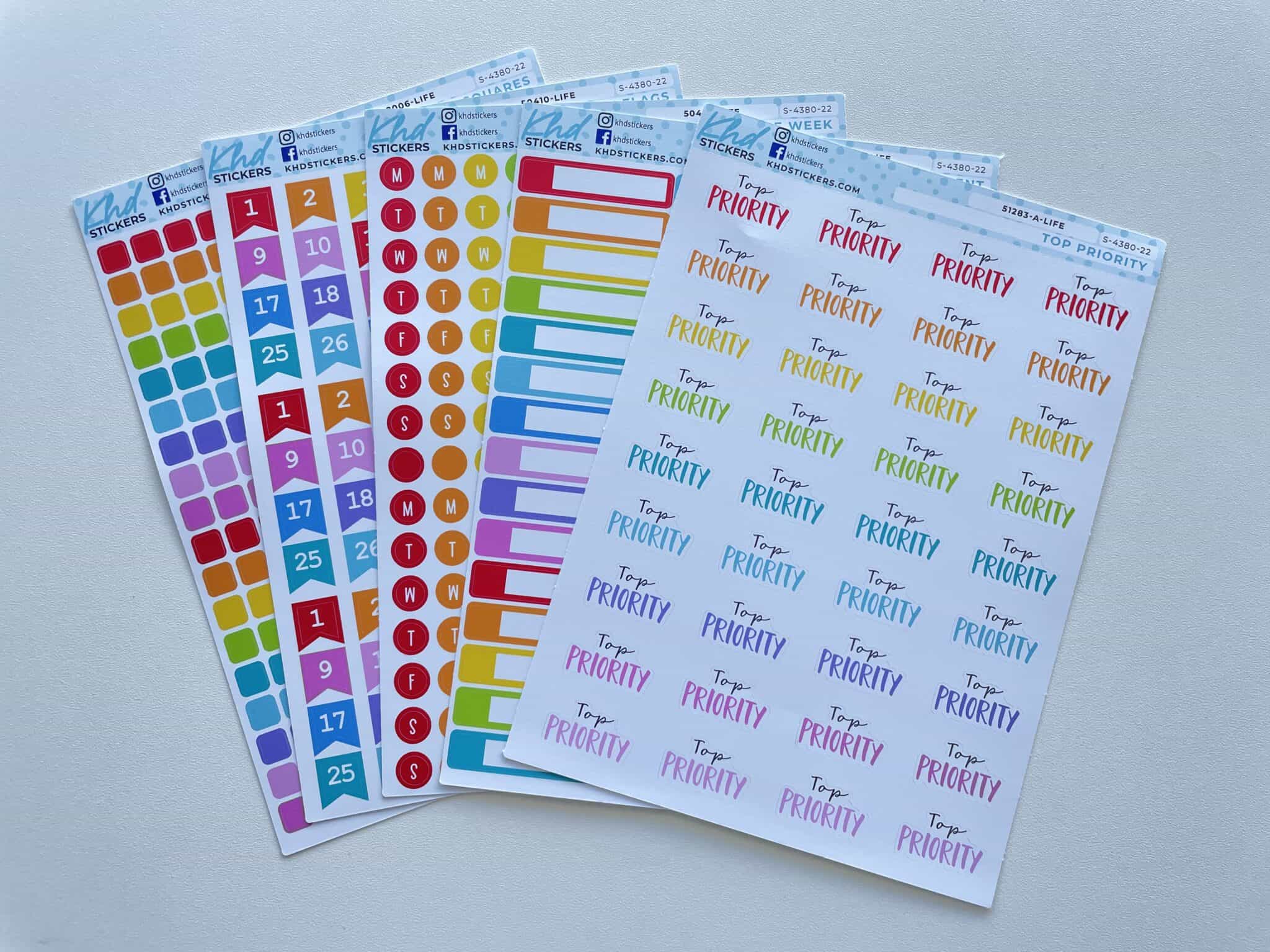 KHD Stickers review (Australian planner sticker shop with rainbow ...