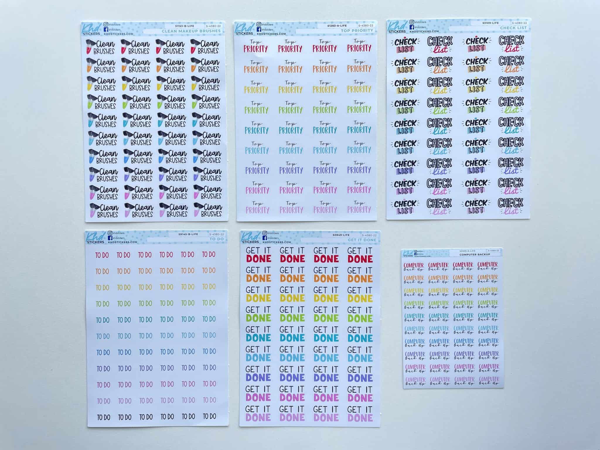 KHD Stickers review (Australian planner sticker shop with rainbow ...