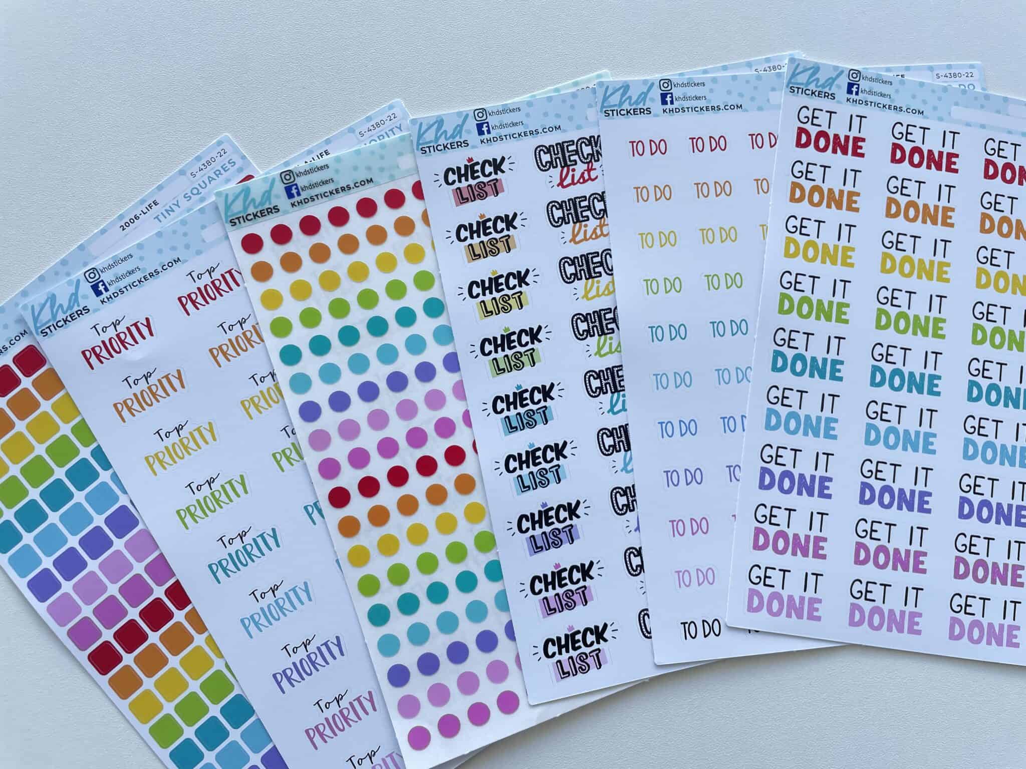 KHD Stickers review (Australian planner sticker shop with rainbow ...