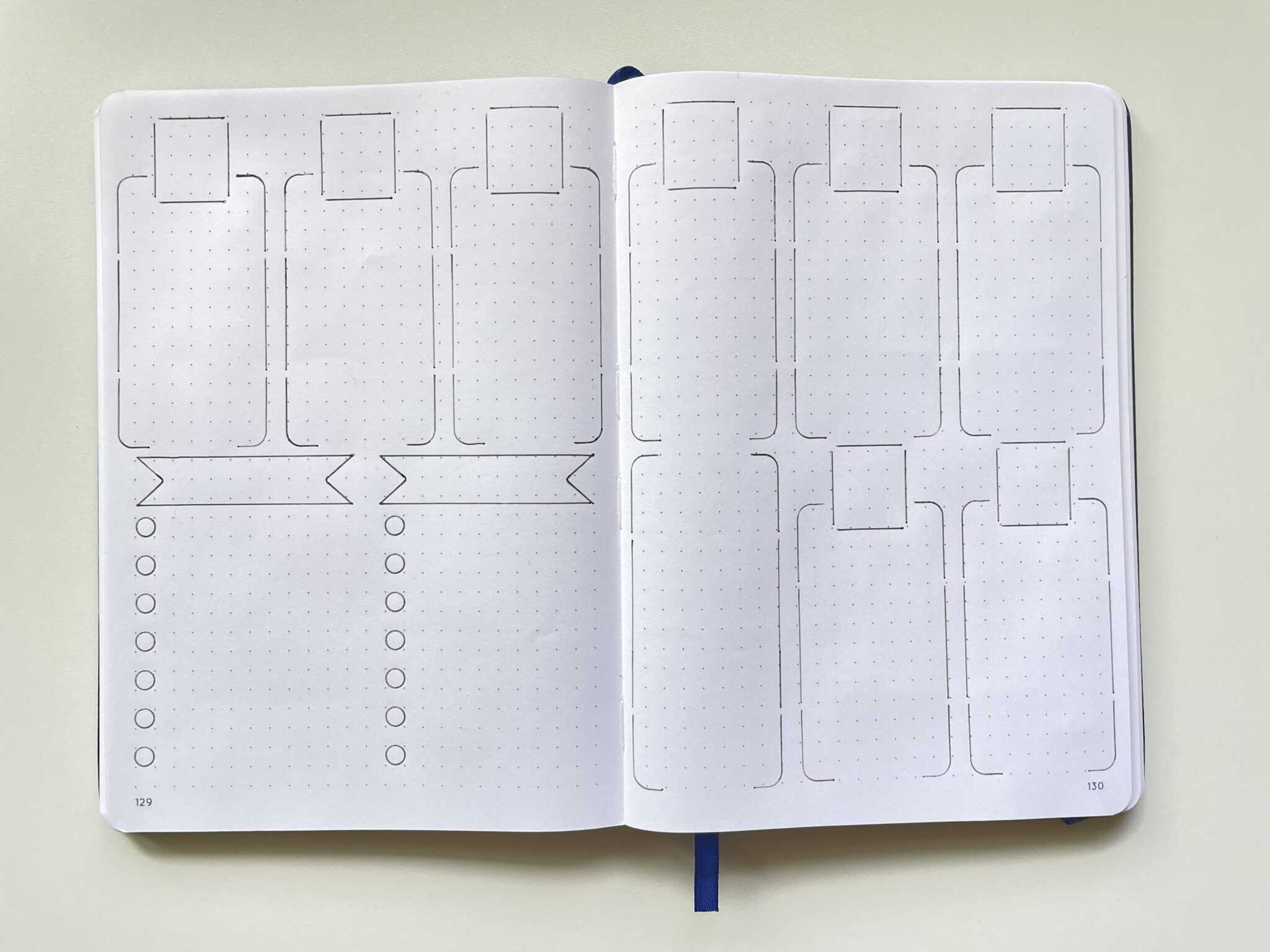 Bullet journal vertical weekly spread using the Zonon stencils – All ...
