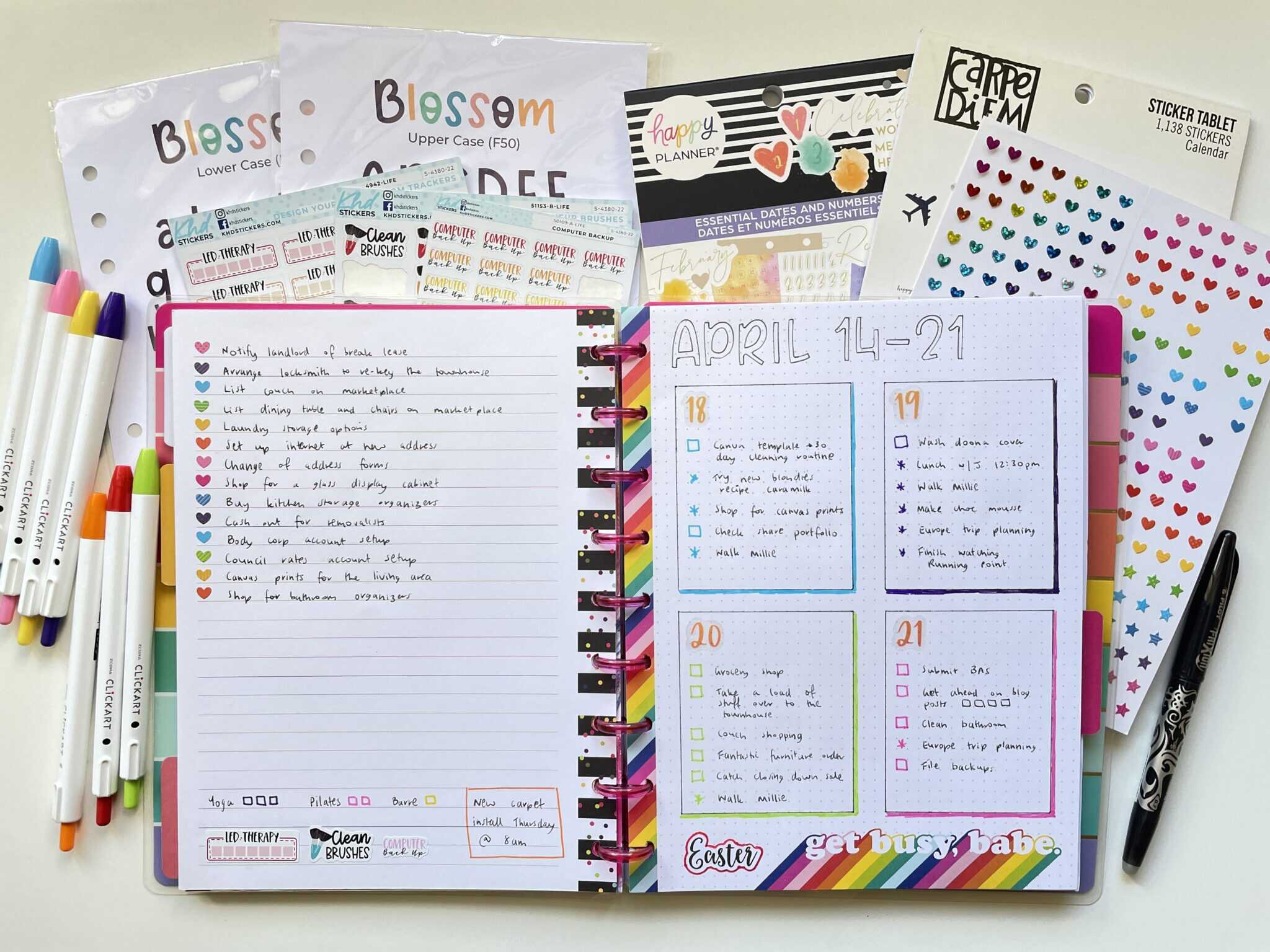 Bullet journal weekly spread if you work part time – All About Planners