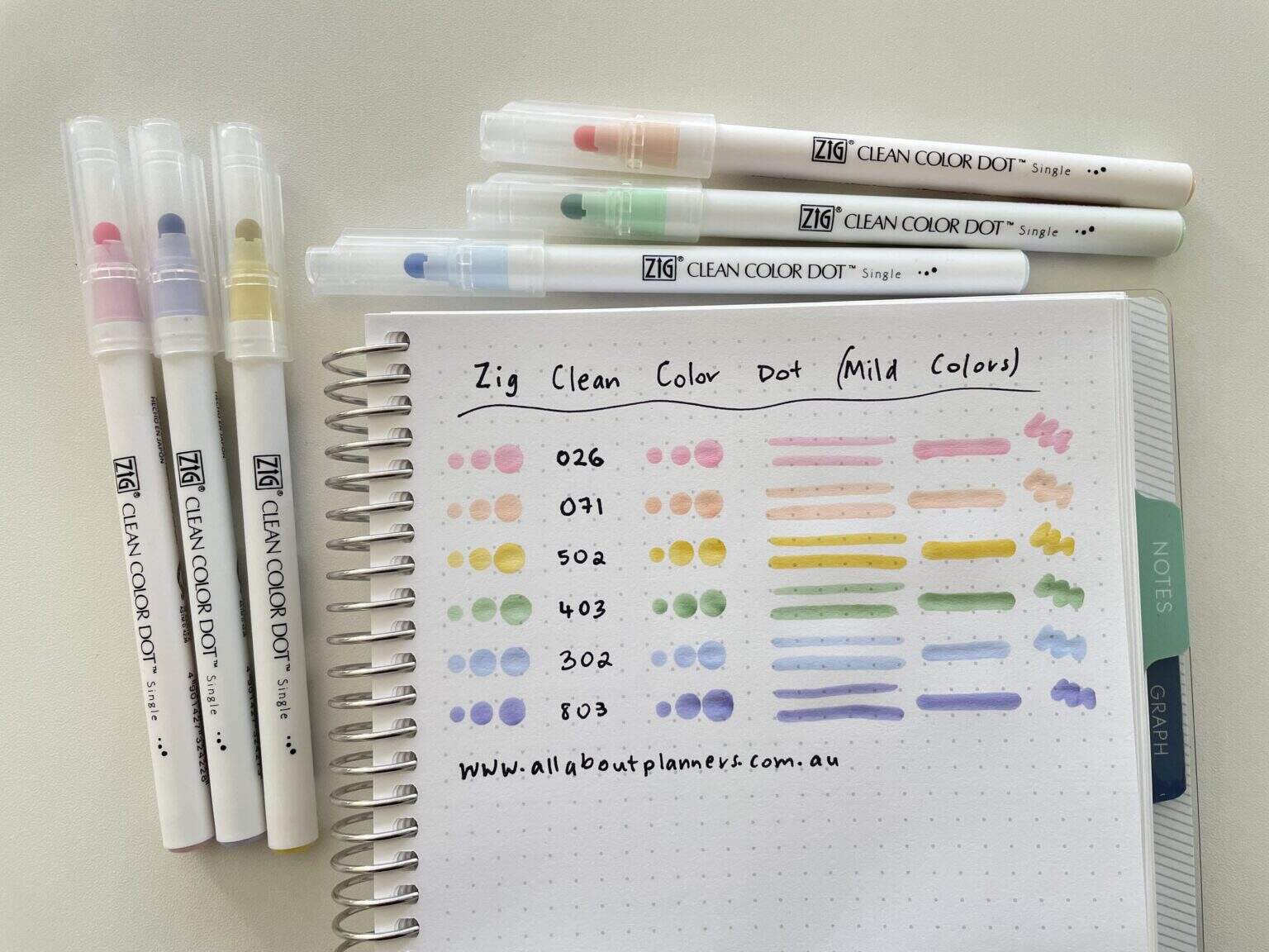 Weekly spread using Martha Stewart Discbound Inserts and Zig Dot ...