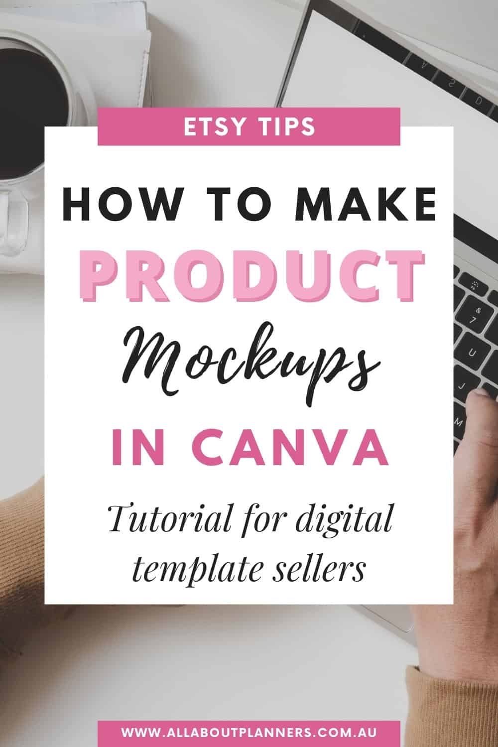 How to make product mockup images in Canva for Etsy or your online shop ...